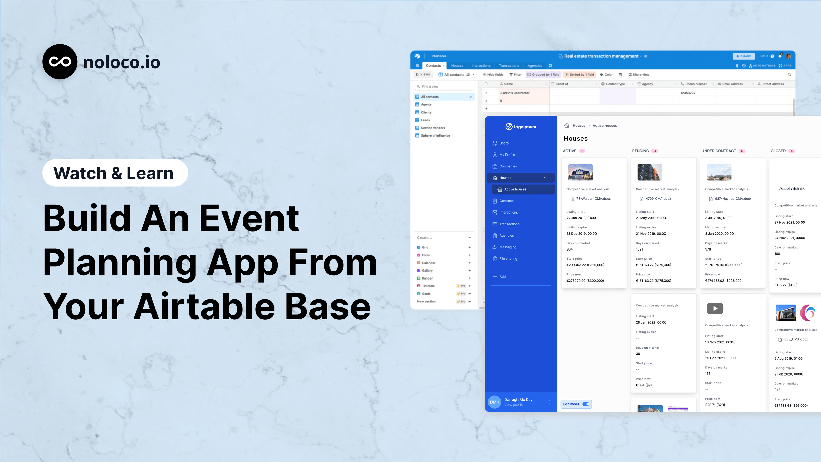 Build your no-code web app with Noloco